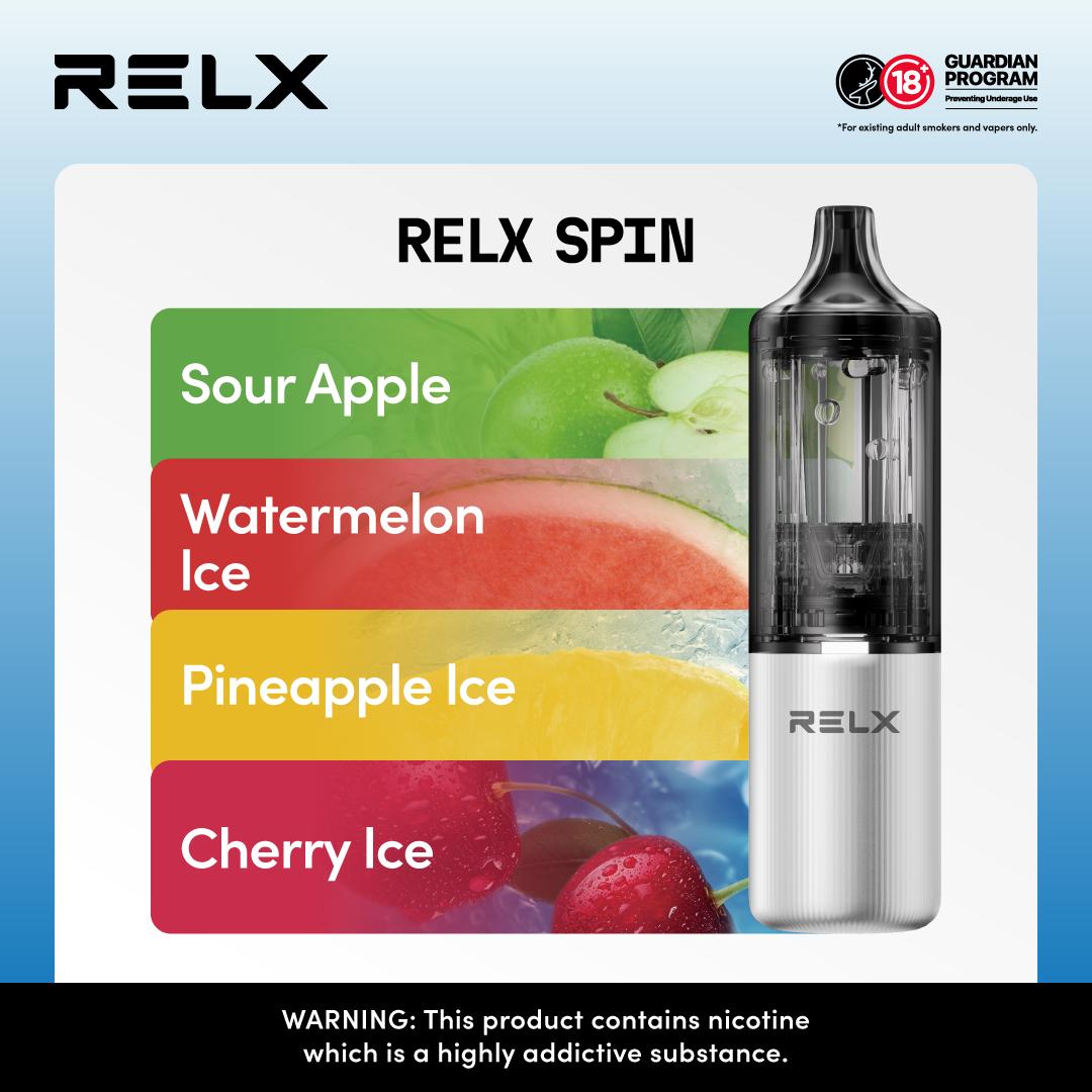 Relx Spin 4000 Puffs Disposable Vape Pod Kit - vapeukwholesale