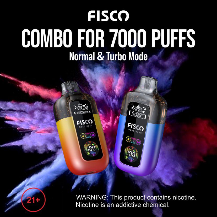 Fisco Point Pro 7000 Disposable Vape Box of 5 - vapeukwholesale