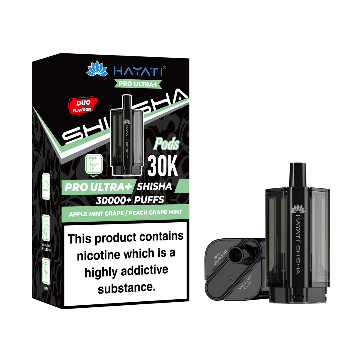 Buy Wholesale Hayati Pro Ultra Plus Shisha 30k Prefilled Pods Box of 5