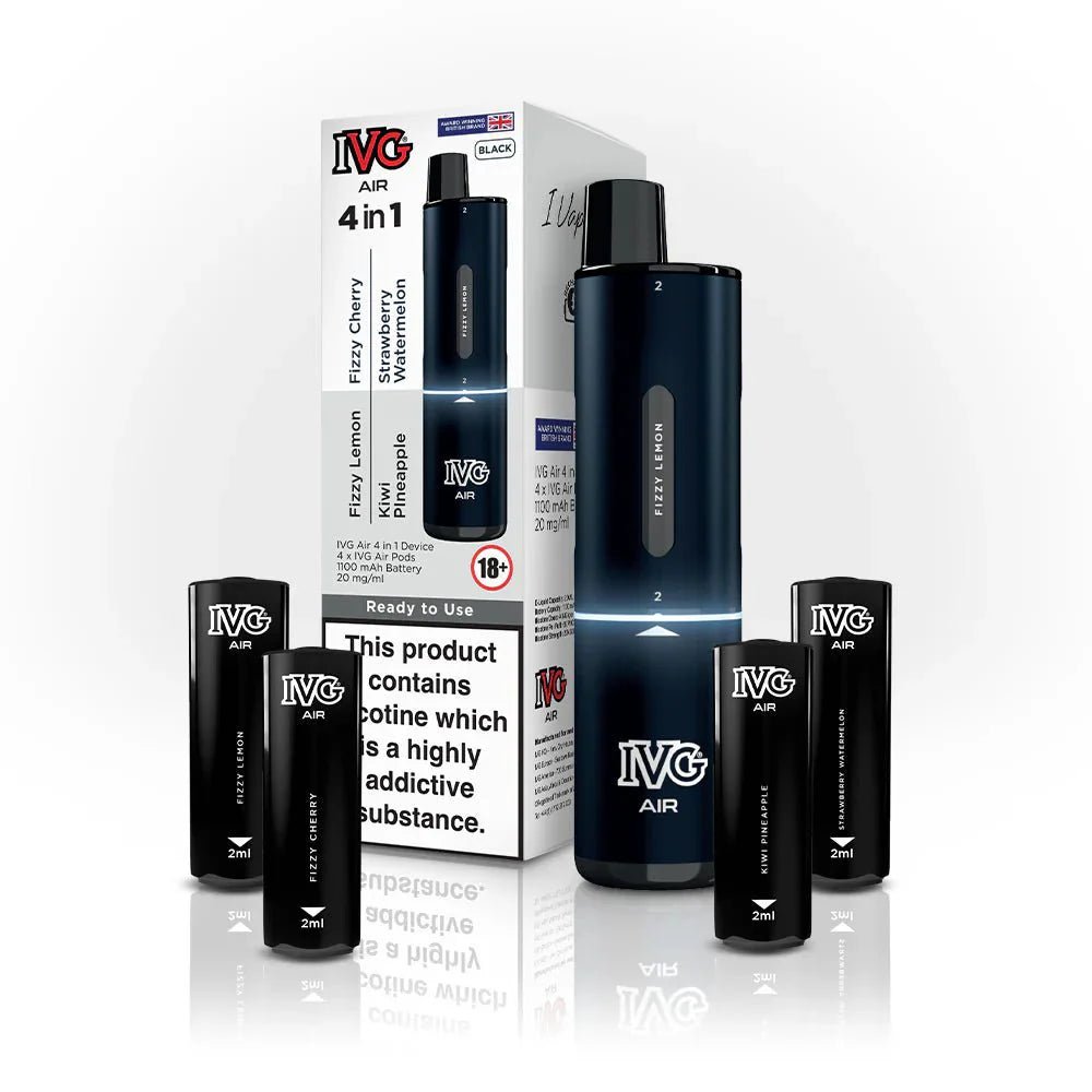 IVG Air 2400 Puffs 4 in 1 Disposable Pod Kit Box of 5 - vapeukwholesale