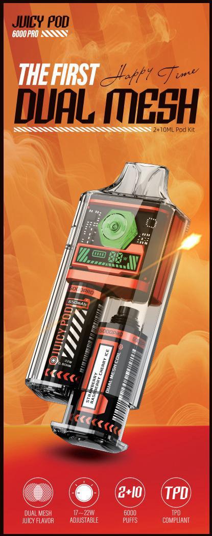 Juicy Pod Good Pro 6000 Puffs Disposable Vape - Box of 5– vapeukwholesale