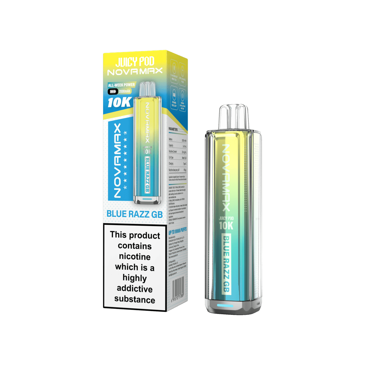 Juicy Pod Novamax 10k Prefilled Pod Vape Kit - Pack of 5