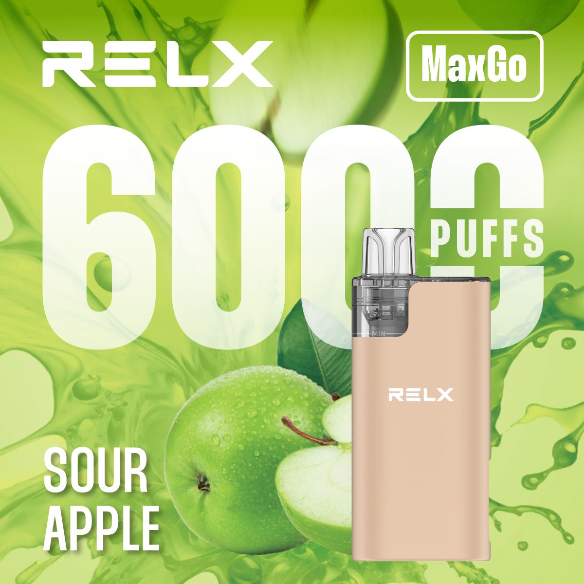 Relx Max Go 6000 Disposable Vape Box of 5 - vapeukwholesale