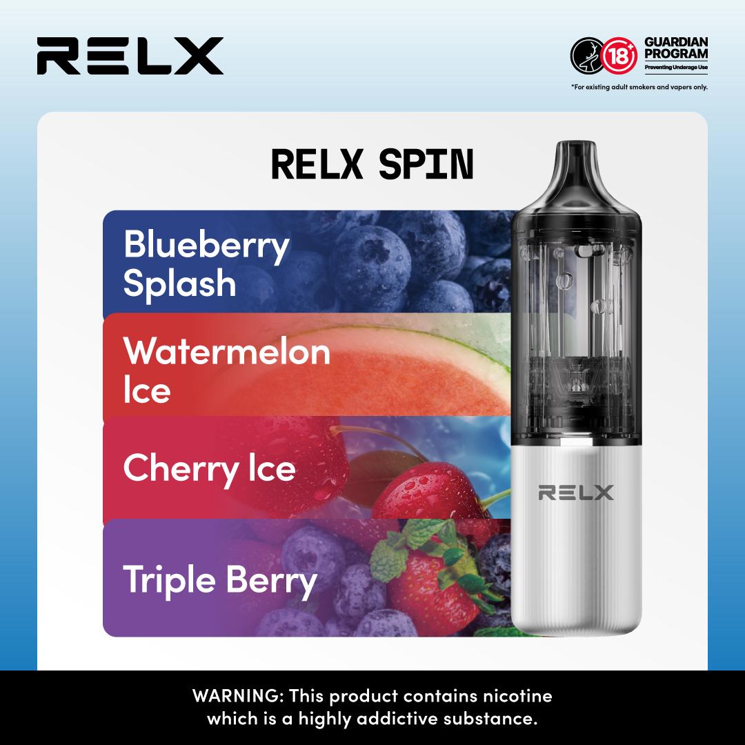 Relx Spin 4000 Puffs Disposable Vape Pod Kit - vapeukwholesale
