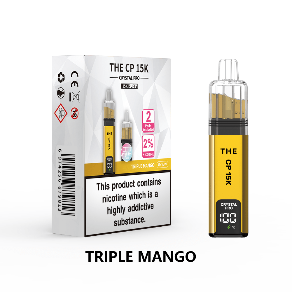 Crystal Pro CP 15k Vape Kit – 15000 Puffs, LED Display