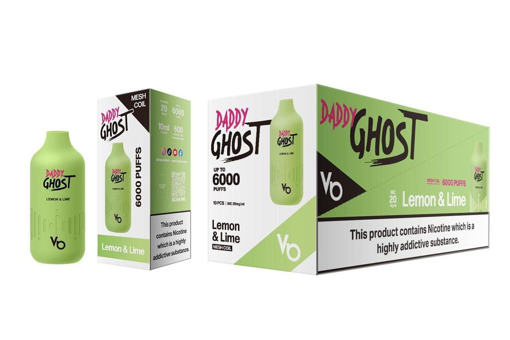 Daddy Ghost 6000 Disposable Vape Pod (Box of 10) - vapeukwholesale