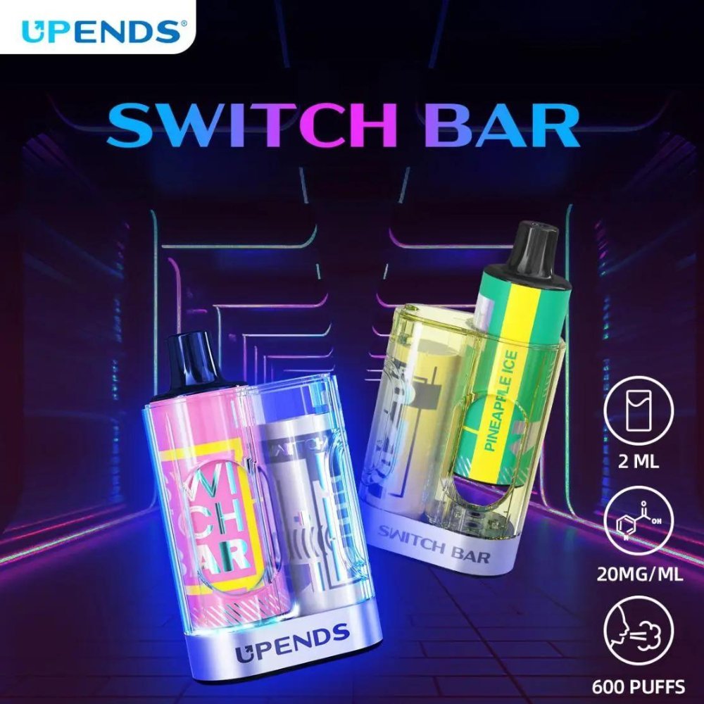 Upends Switch Bar Disposable Vape Pod Kit - Box of 10– vapeukwholesale